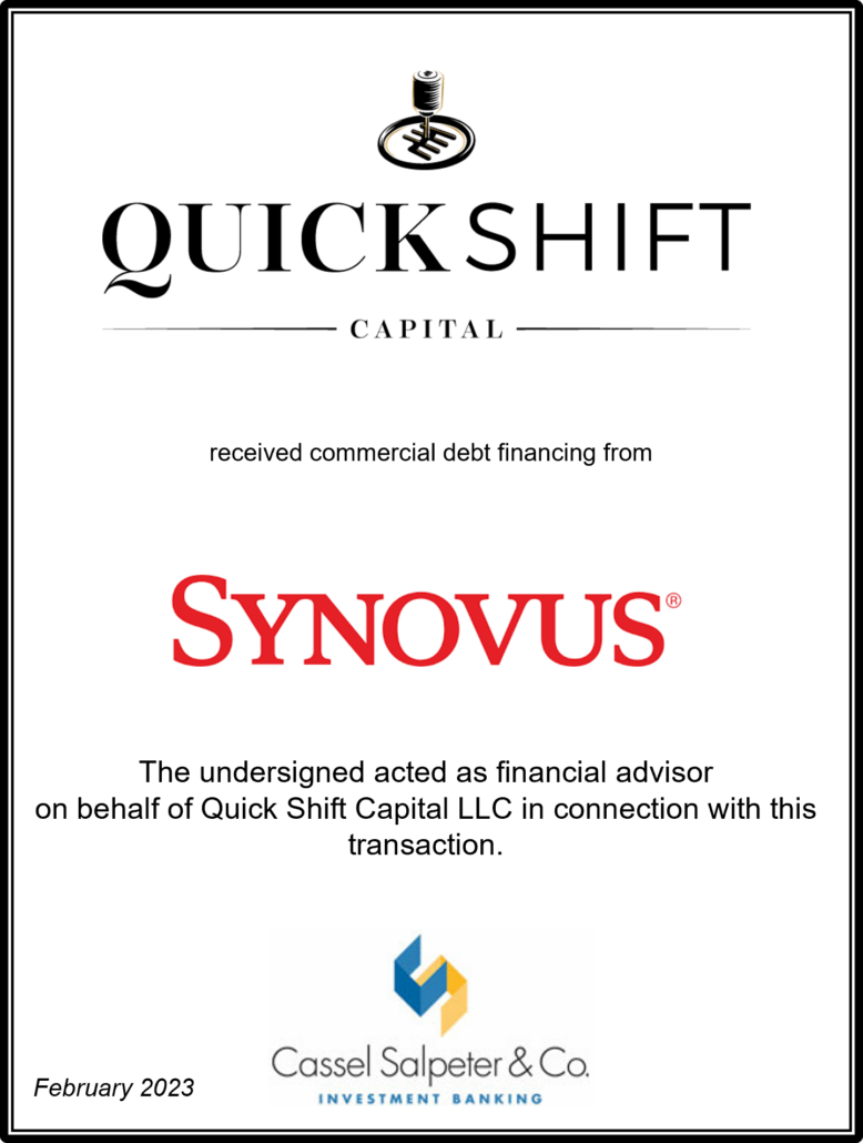 QuickShift - Investment Banking Firm - M&A, Fairness, Valuation ...